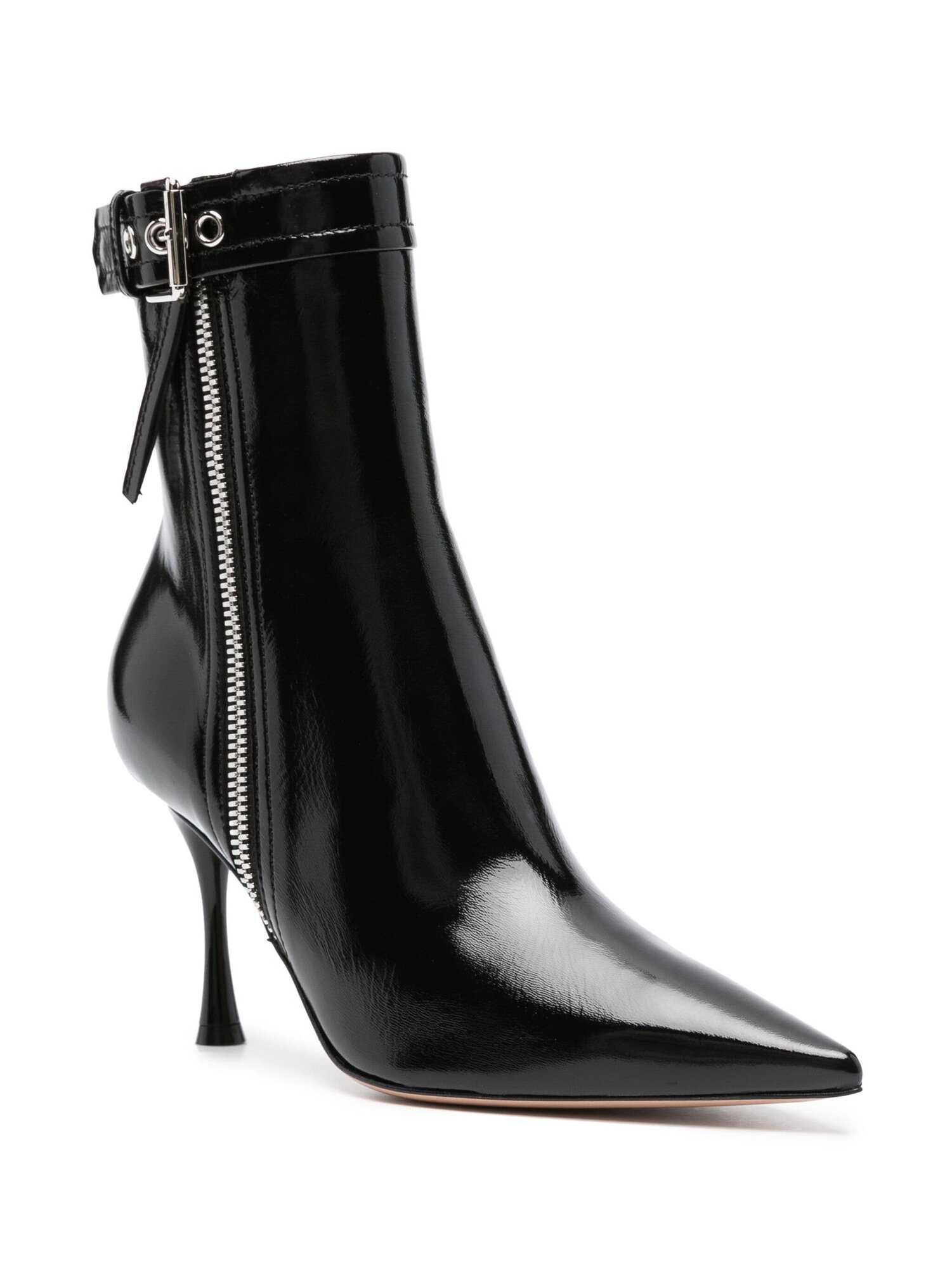Ботильоны Gianvito Rossi Кожаные ботильоны, размер 40, черный — фото 1