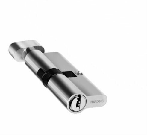 Цилиндр алюминий А 80 PC (ключ/завертка, хром) TURDUS