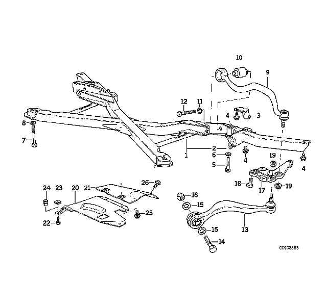 BMW 07119911694 (07119911694) болт металлический 3 e36 / 46 / 92, 5 e39, 7 e38 / 65 / 66, x5 e53, z3 e36