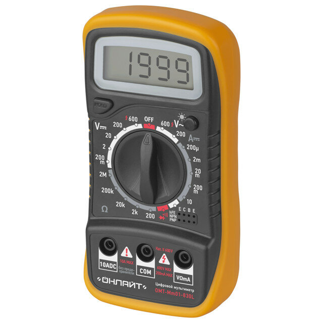 Мультиметр онлайт 90 080 ОMT-Mm01-830L цифровой