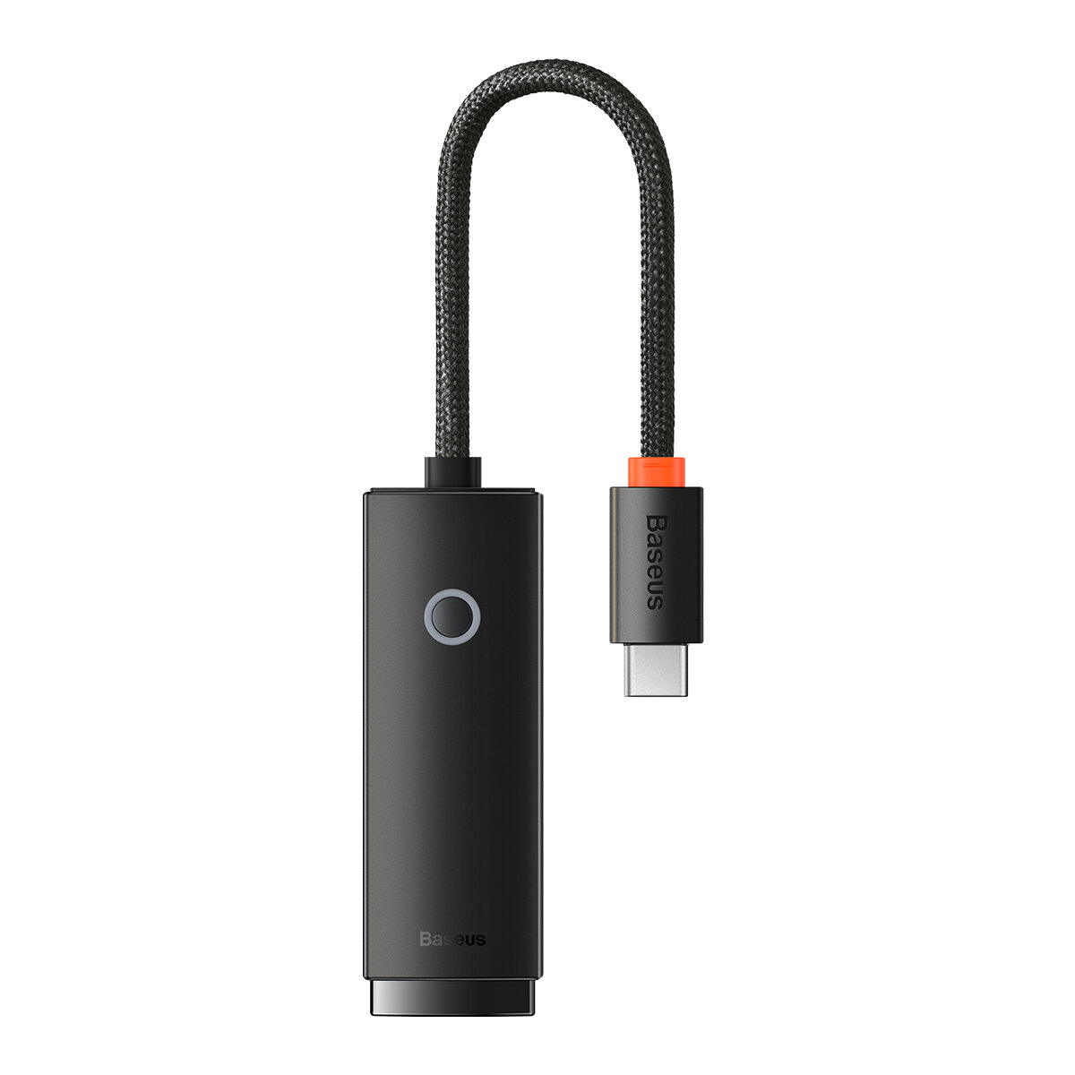 Адаптер-переходник Baseus WKQX000201 Lite Series Ethernet Adapter Type-C to RJ45 LAN Port (100Mbps) Black