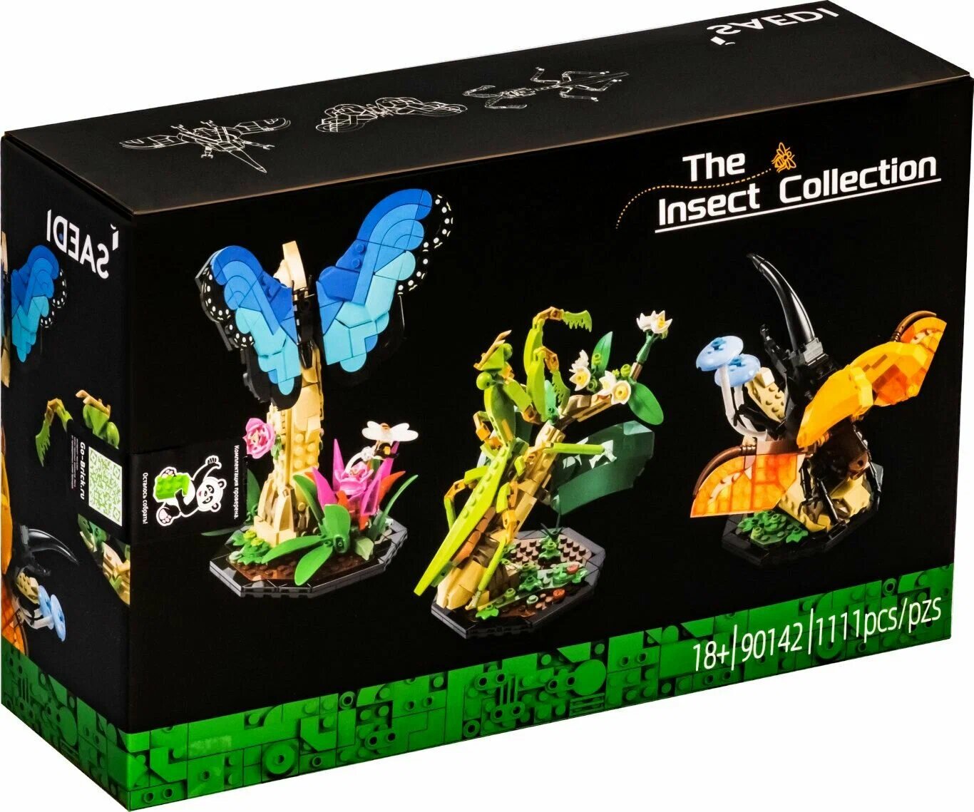 Конструктор Коллекция насекомых 1111 деталей 90142