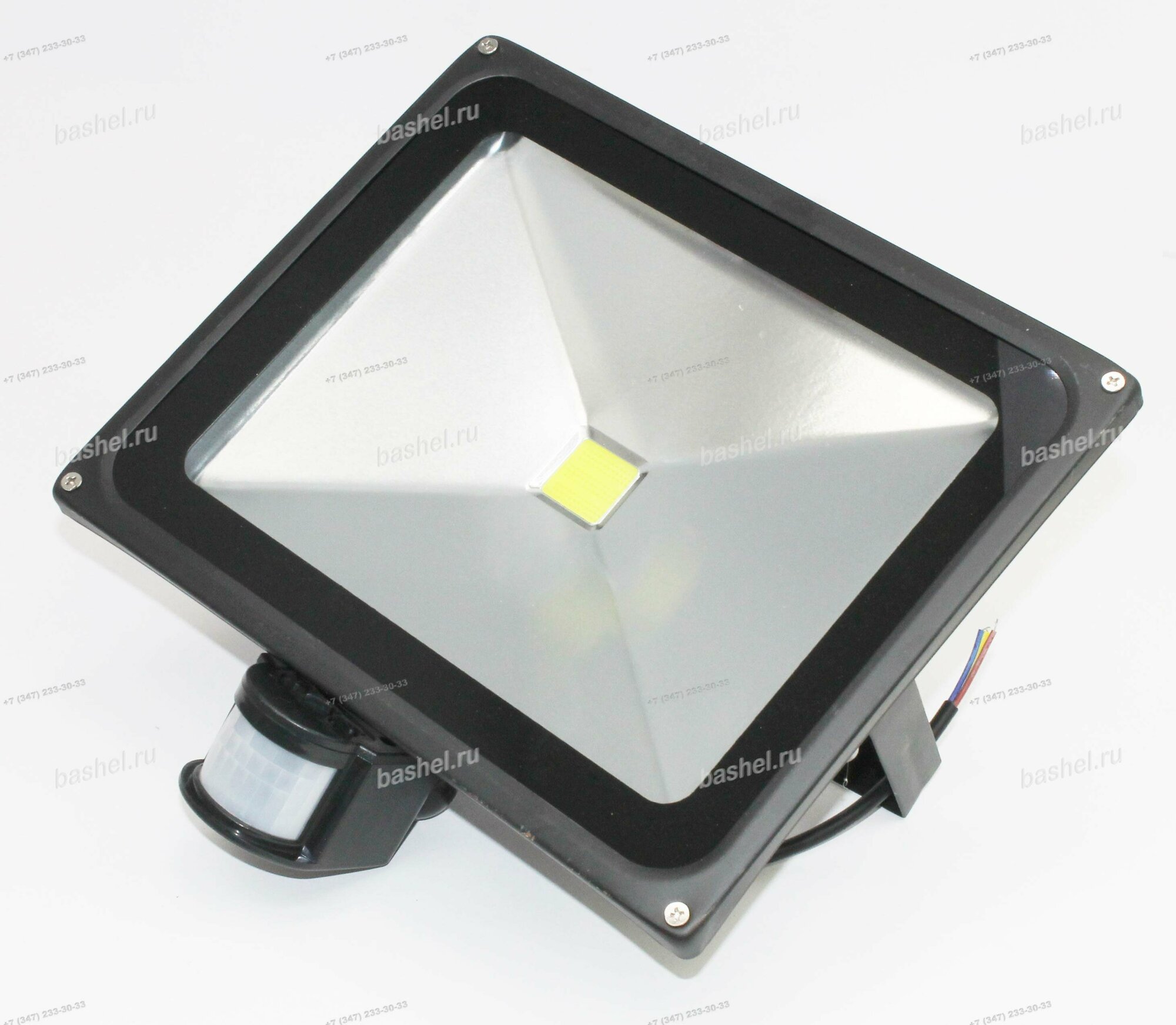 50W-PIR-COB-W 220V 3500-4000Lm 6000k IP65 с датчиком движения, Прожектор светодиодный