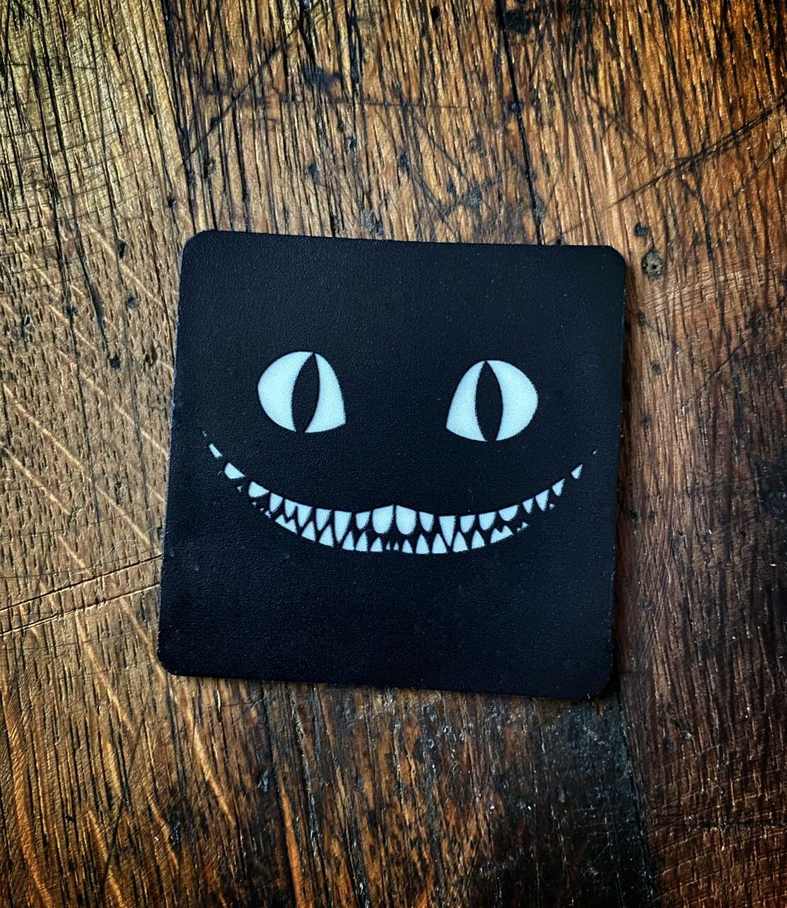 Патч святящийся для рюкзаков и сумок «Чеширский кот»