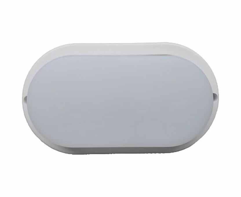 Ecola светильник ЖКХ светодиод. 18W 6500K 6K Овал 200x100x40 мат. бел. IP65 ДПП DPLD18ELC