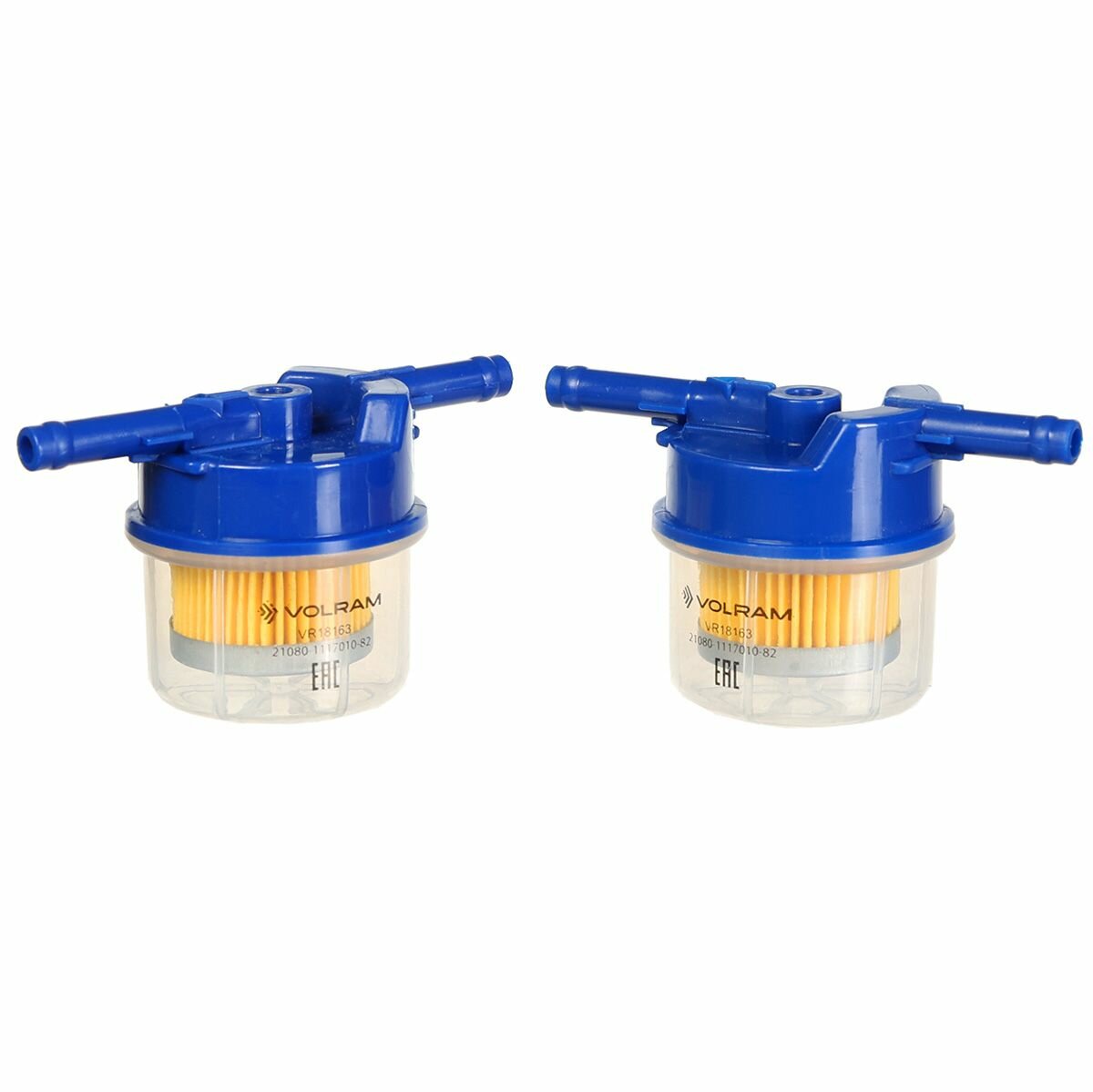 Фильтр топливный VOLRAM для ВАЗ 2101-2108, 2110-2115, 2121; с верт. отстойником.