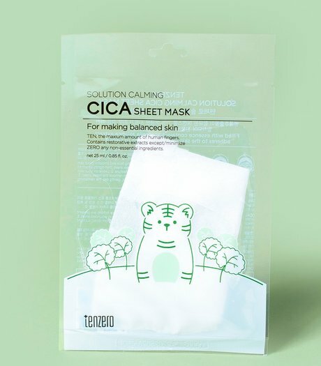 Tenzero Solution Calming Cica Sheet Mask — фото 1