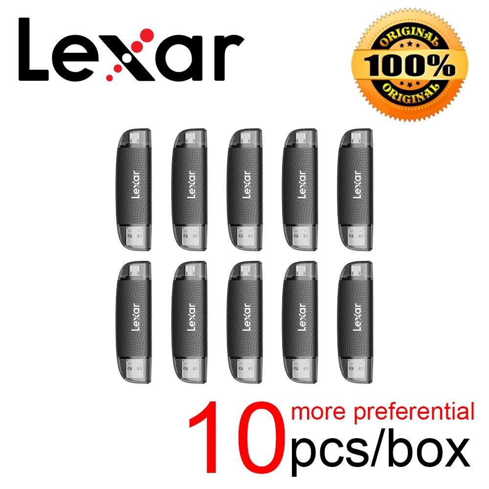 Lexar TF/SD Картридер USB3.2 310X-10PCS