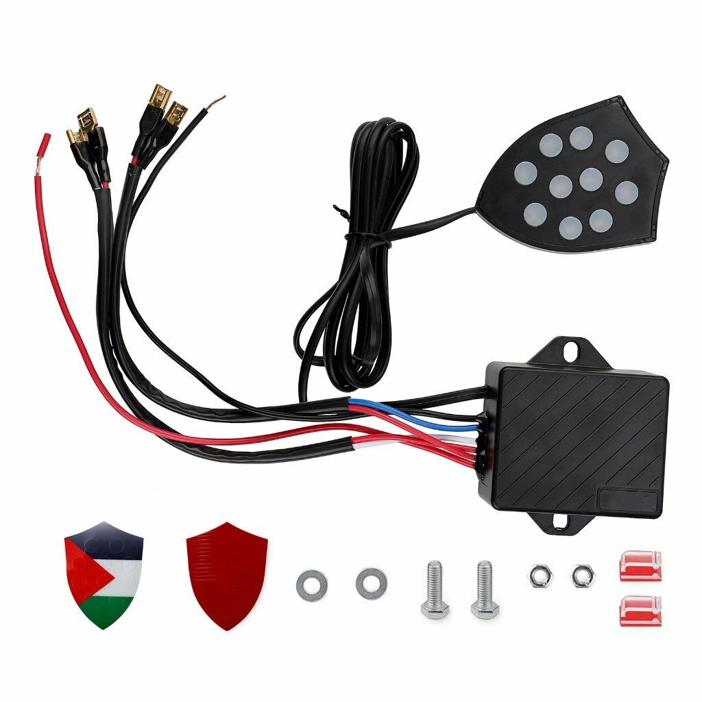 Автомобильный инструмент,12V 24V контроллер музыки с десятью звуками, контроллер громкоговорителя, 1 комплект