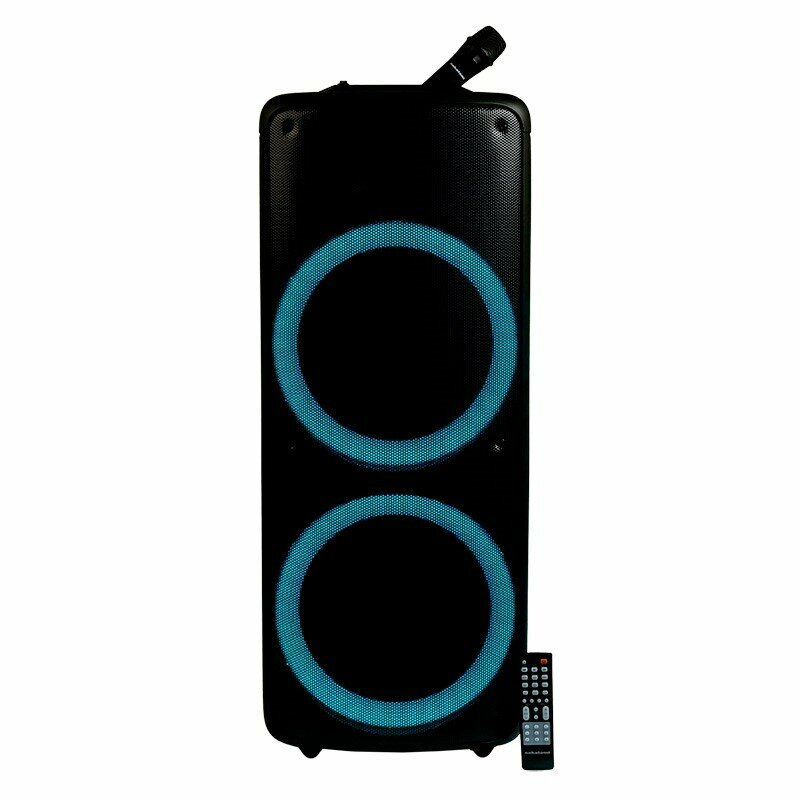 Колонка напольная Nakatomi GS-59, 1.0, 120WRMS, Караоке с беспр. микрофоном, BT+FM+USB+SD+LED+ДУ