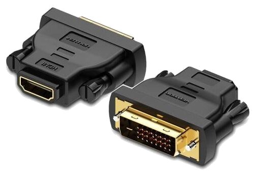 Переходник/адаптер Vention DVI (m) - HDMI (f) двунаправленный (AILB0), 1 шт, черный
