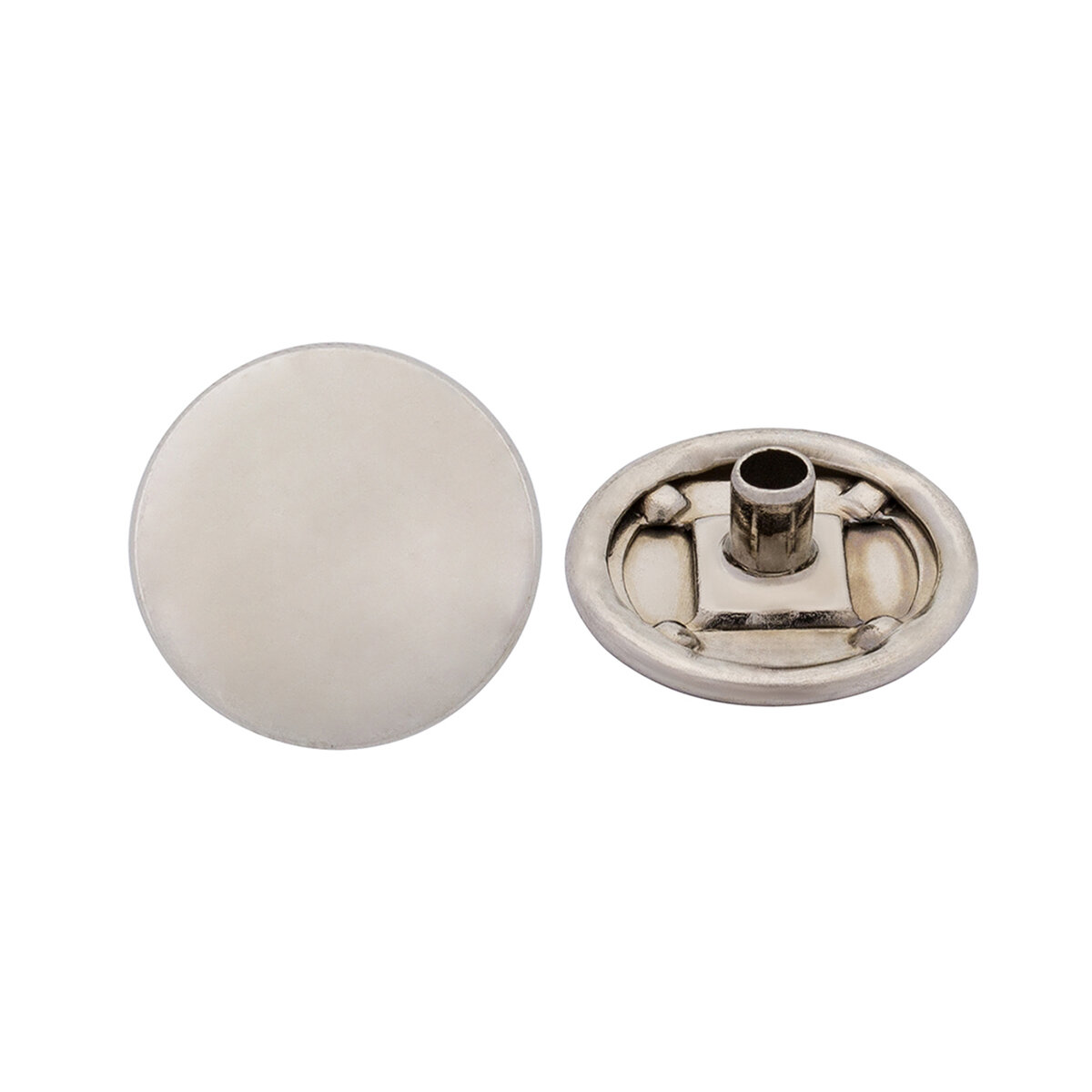 Часть кнопки, S-образная, часть A, BIG, 1301, 12,5 мм, металл (никель), 100 шт