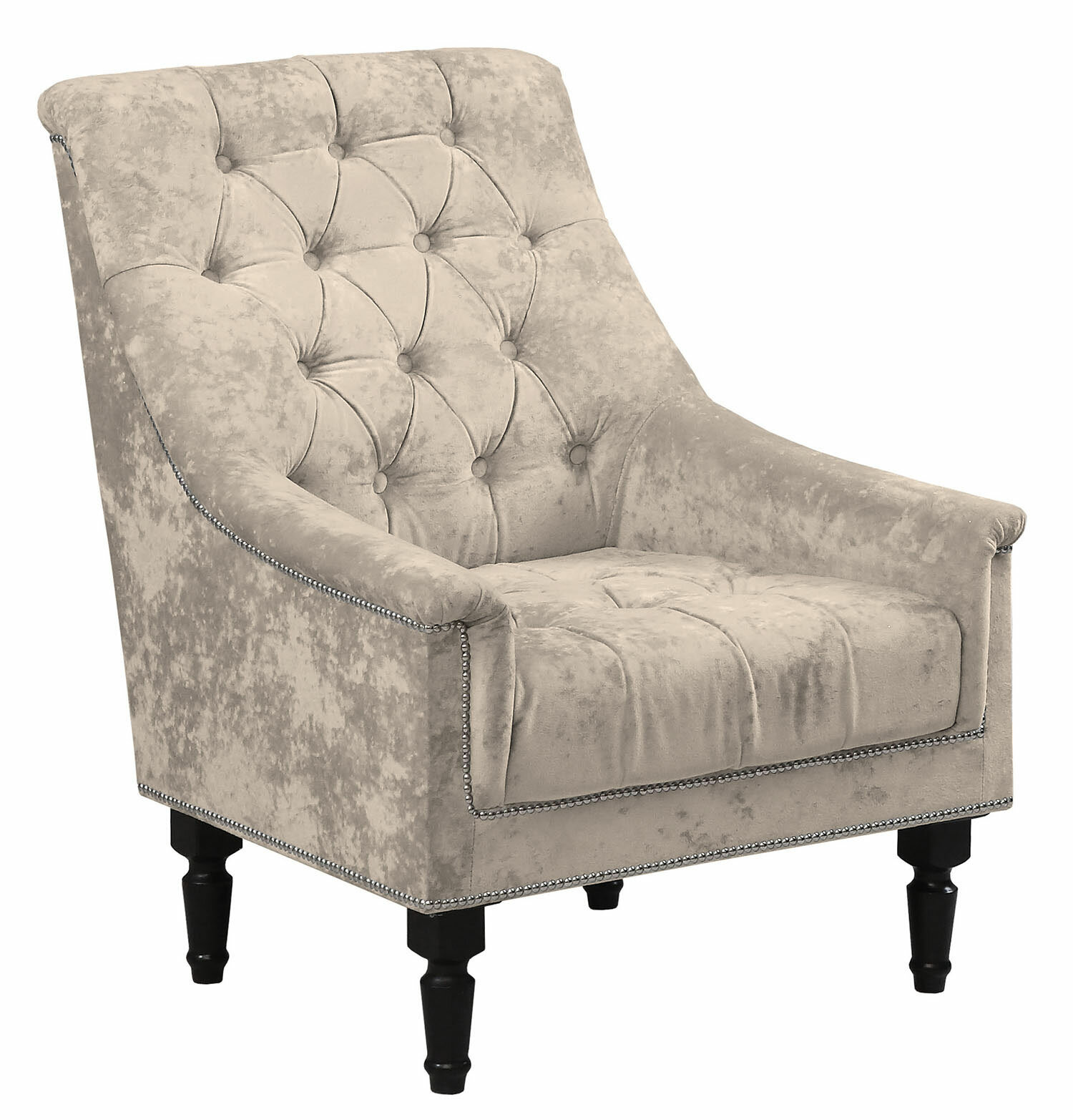 Кресло отдыха Прадо, обивка микровелюр, каркас массив дерева, с ножками и подлокотниками