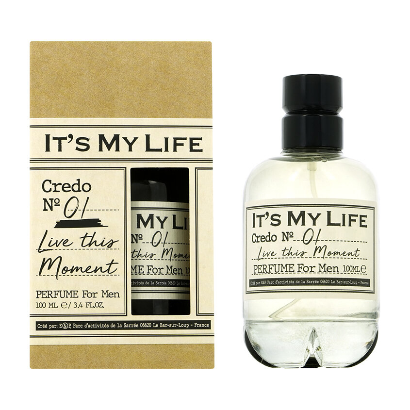 Духи IT`S MY LIFE `UNIQUE` CREDO №1 live this moment (муж.) 100 мл