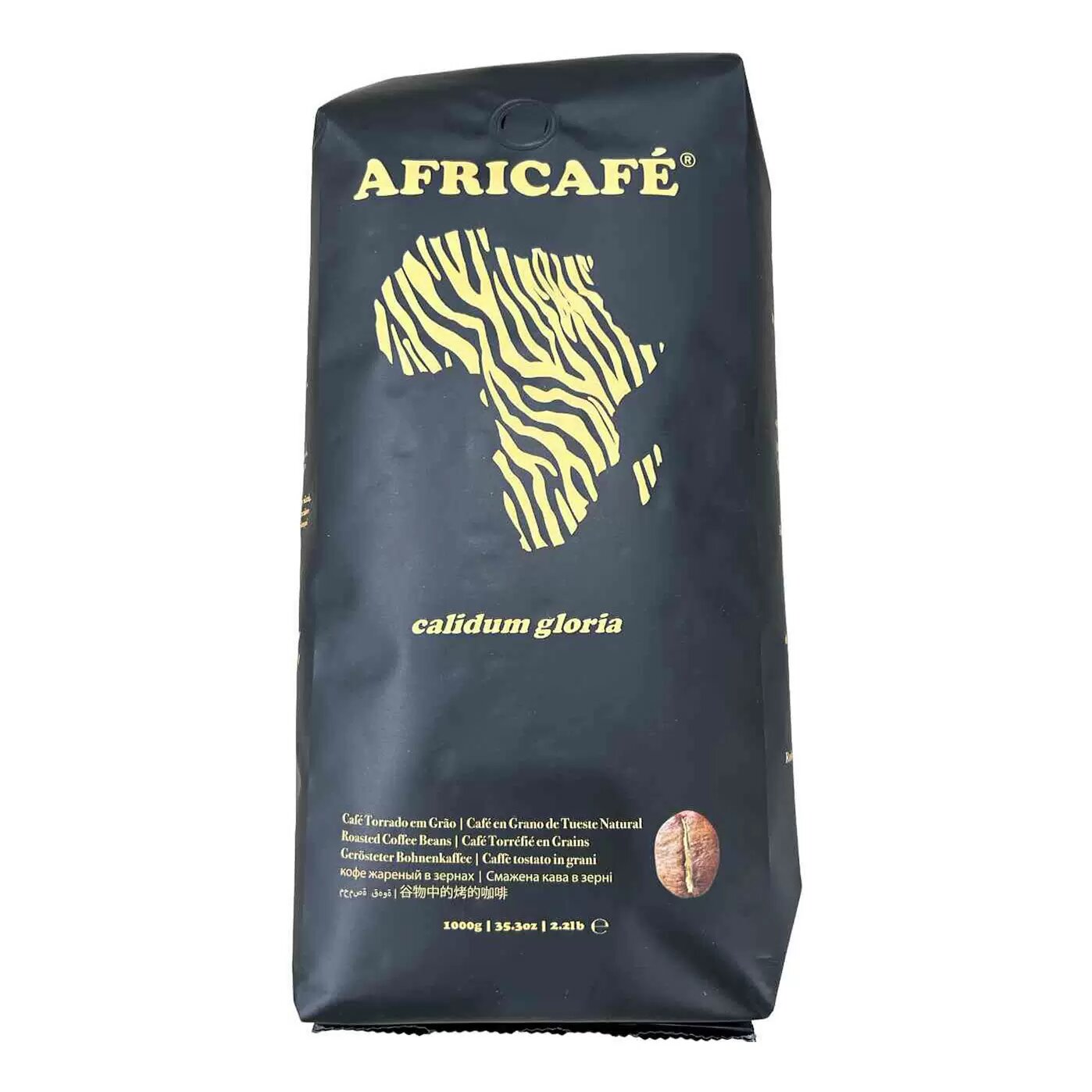 Кофе в зернах PORTUCALE Africafe Calidum Gloria, арабика/робуста, средняя обжарка, 1кг