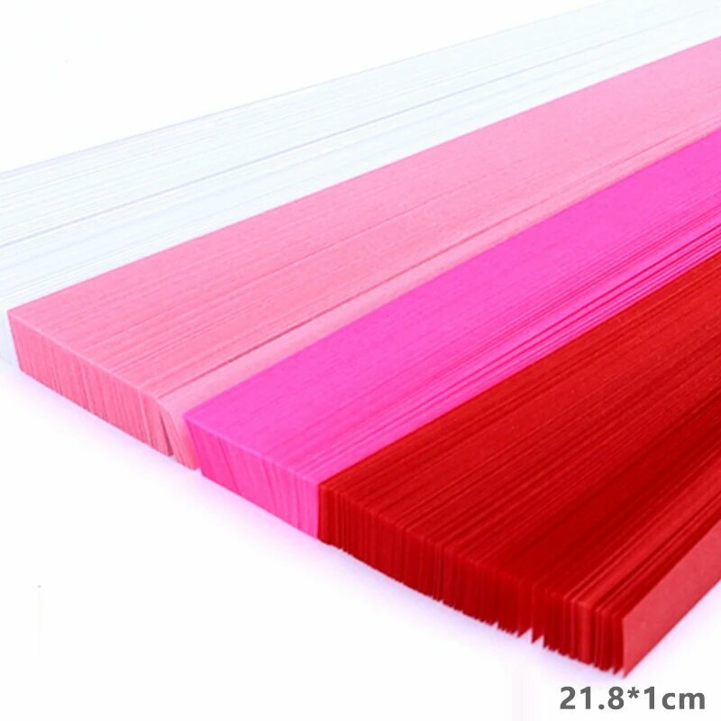Бумажная полоска для оригами Lucky Star Розовый, Red 540sheets