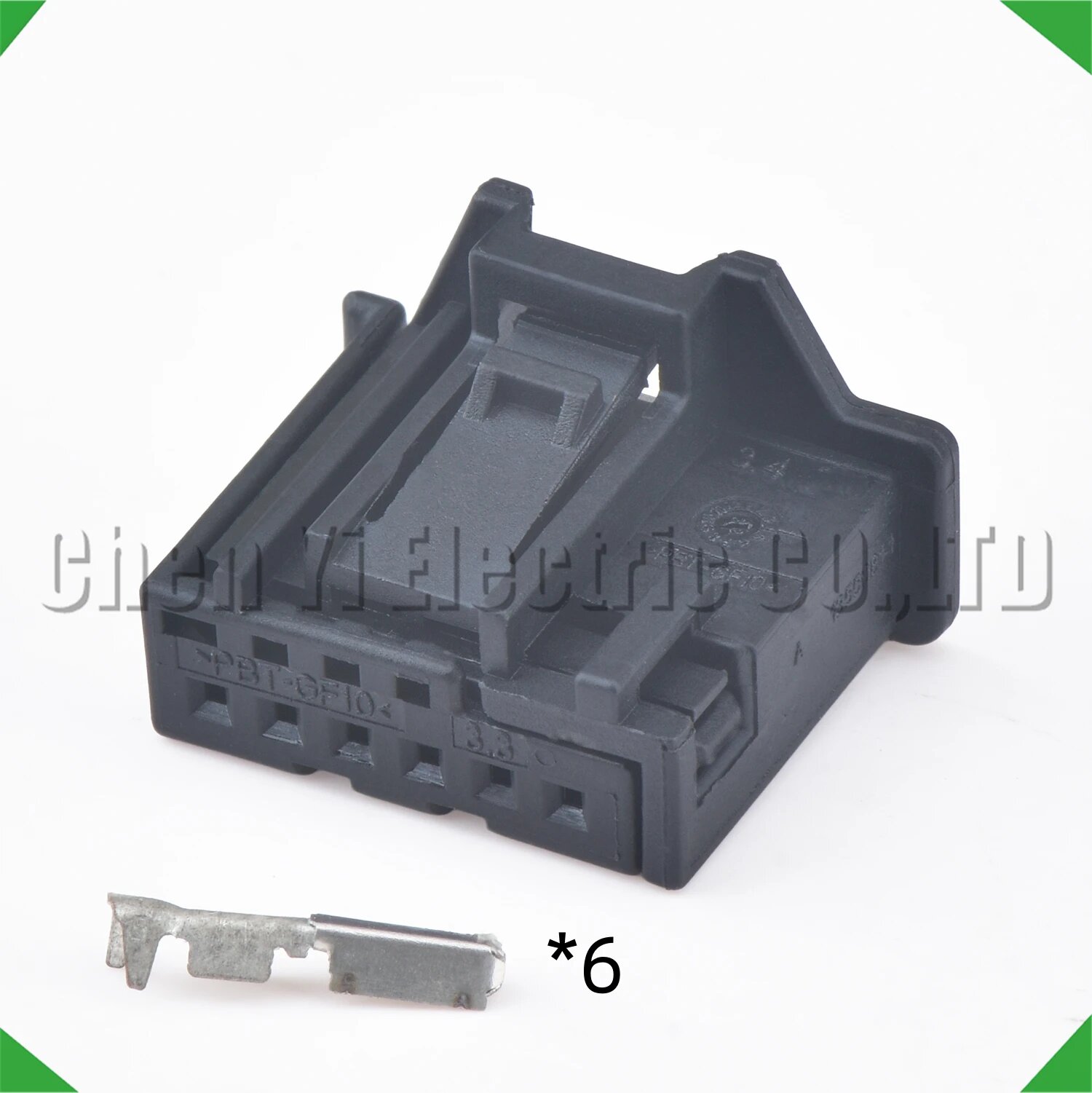 Разъем 6-контактный Black Female 6Q 0972706