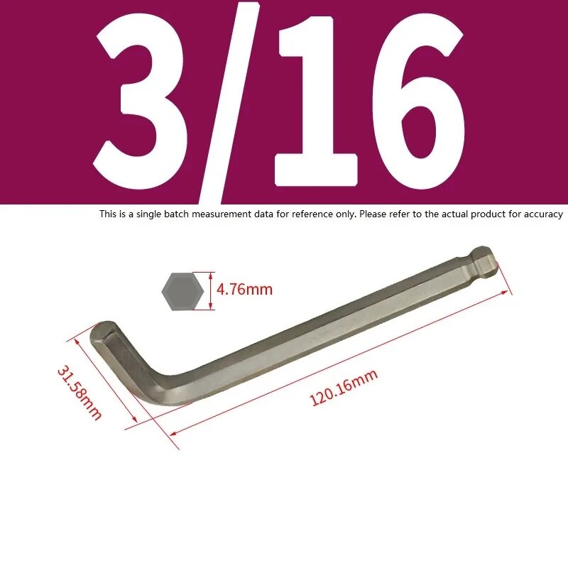 1 ~ 5X шестигранные ключи с удлиненным шаровым шарниром 1/16 5/64 3/32 1/8 5/32 3/16 7/32 1/4 5/16 3/8 1/2 никелированный английский шестигранный ключ с длинным рычагом