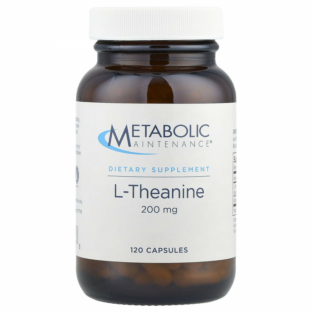 Metabolic Maintenance, L-теанин, 120 капсул