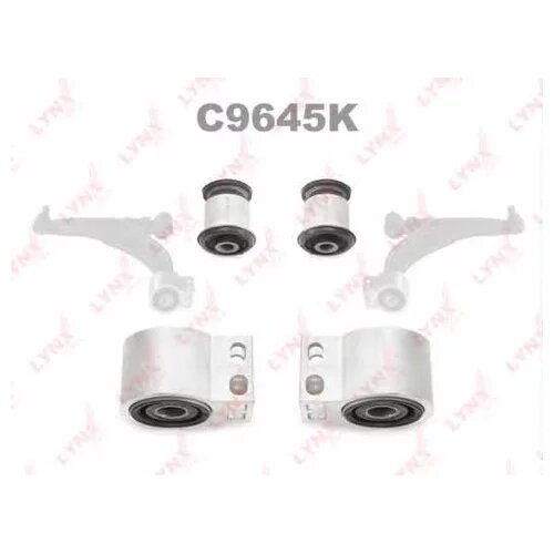 C9645K Комплект сайлентблоков / Рычагов / Перед. подв. CHEVROLET CRUZE 1.4-2.0D 09], OPEL ASTRA J 1.4-2.0D 09] / INSIGNIA 1.4-2.8T 09] / ZAFIRA C 1.4 LYNXauto C9645K