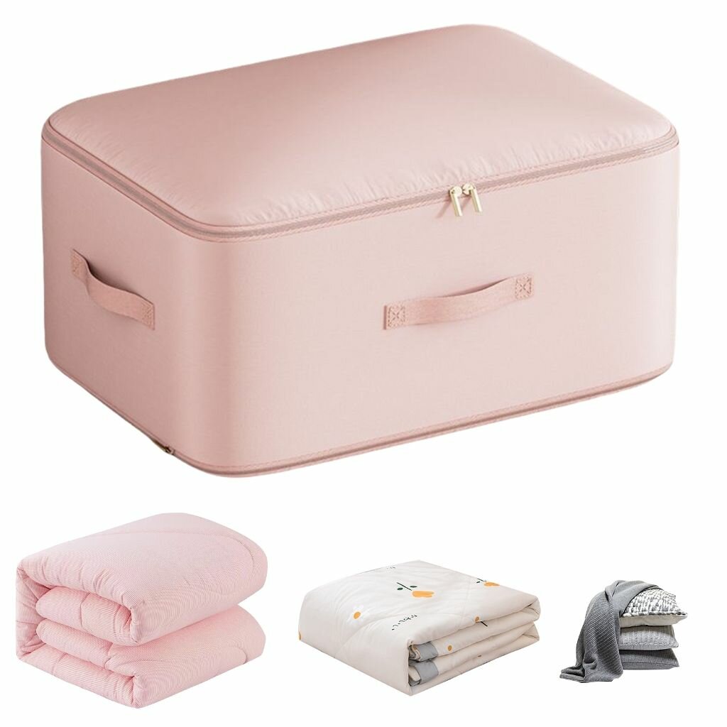 Аксессуары для путешествий, Сумка для хранения, переносная, для пуховиков и компрессии одеял, XXL - розовый