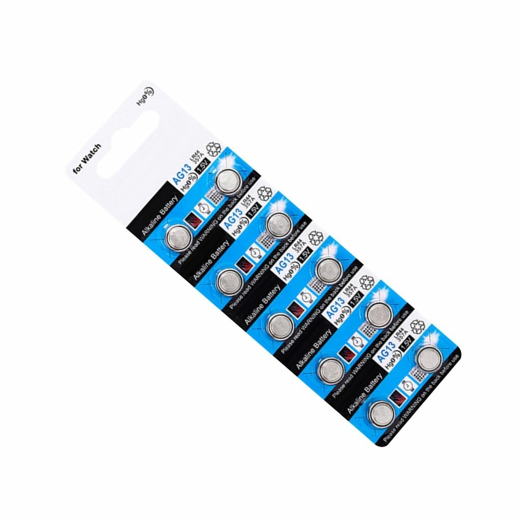 10 шт, кнопочная батарейка, батарейка для часов AG13 LR44 с дистанционным управлением