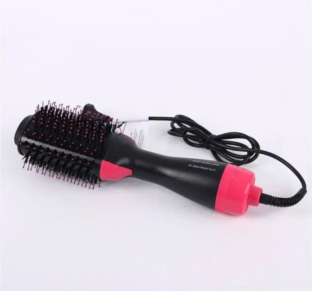 Фен-щётка "3 в 1", мощность 1000Вт, 3 скорости, длина шнура 1,45м