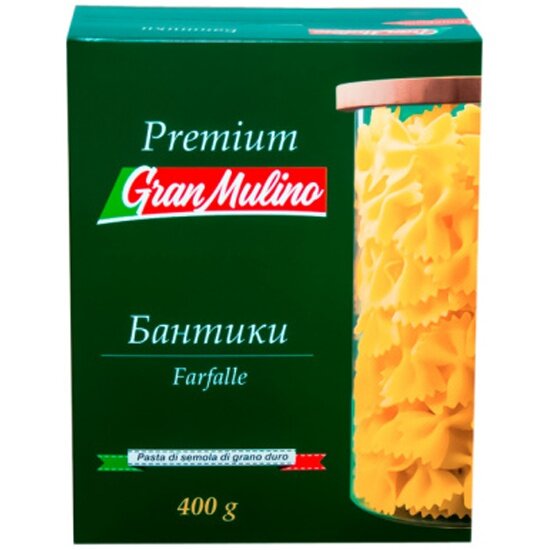 Макаронные изделия Granmulino Премиум Бантики №72 400 г