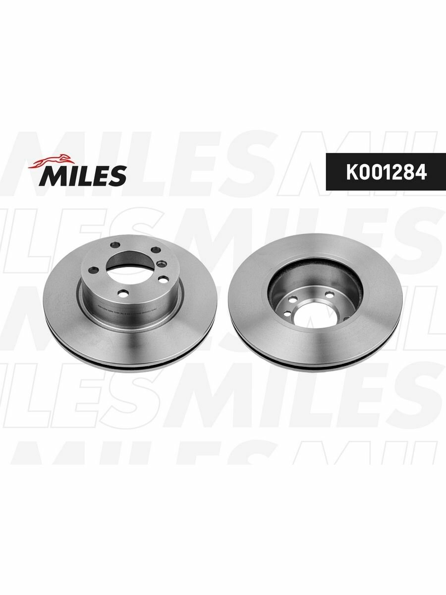 Тормозной диск передний вентилируемый для а/м BMW 1, 3, 4, MILES K001284