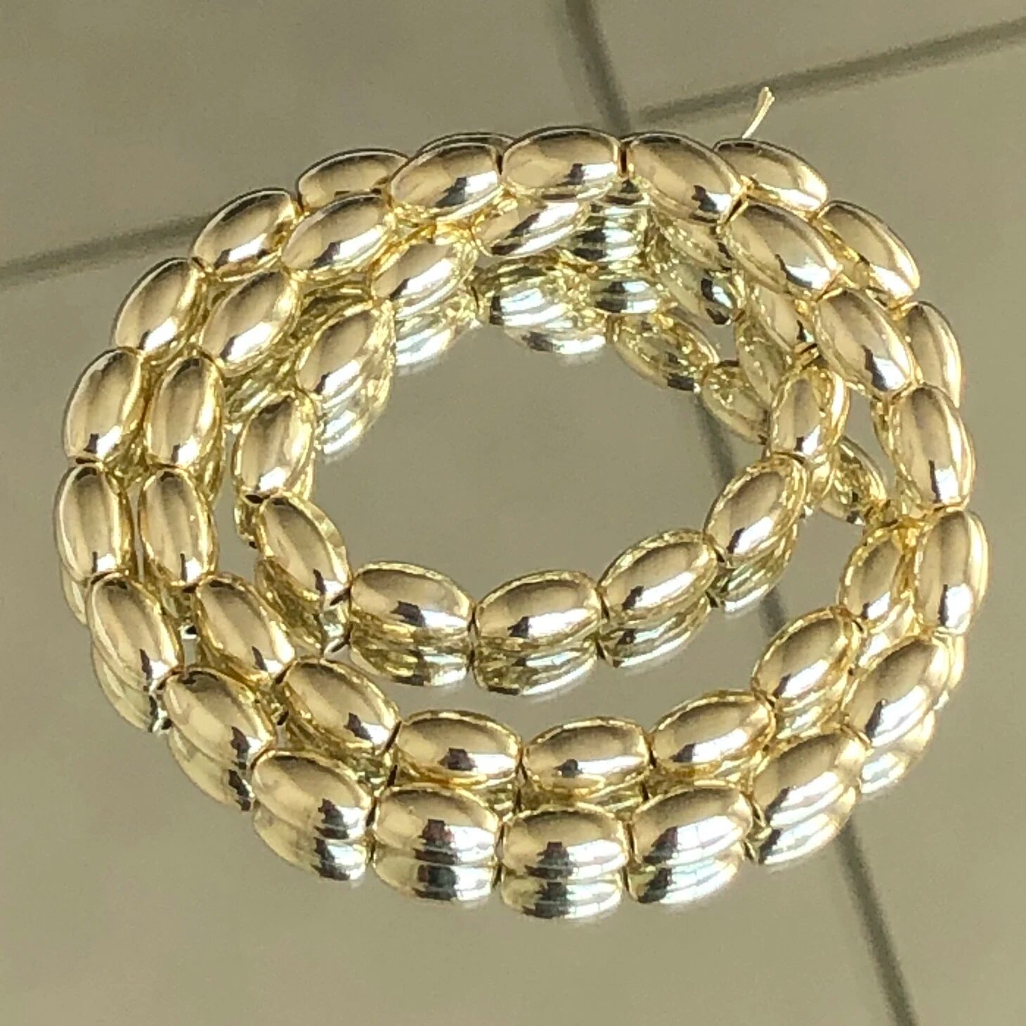 TANANTA Гематитовые бусины 3/4/5 мм золотистого цвета 3mm about72pcs