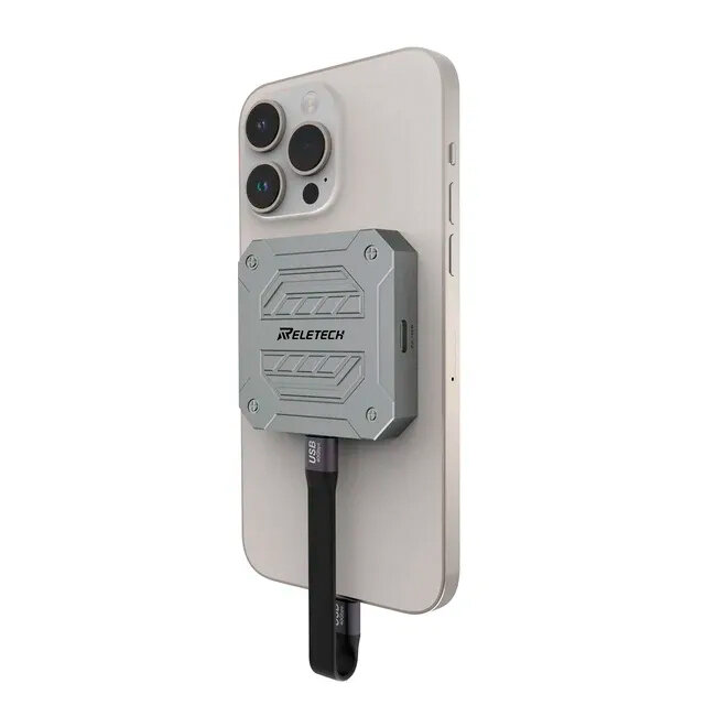 Внешние SSD-диски Reletech Внешний SSD Reletech Elite9 Pro Magnetic Portable 1 Тб, серый