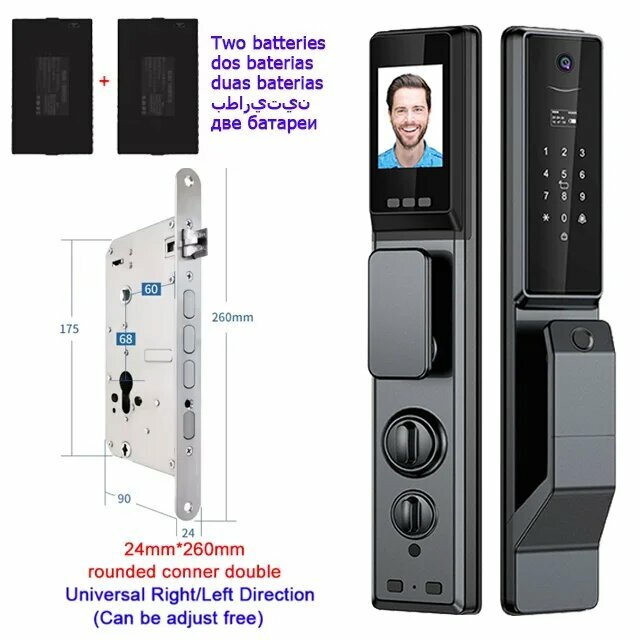 Смарт-замок YKESDL с отпечатком, WiFi, X6DL 24260 RC SH DB