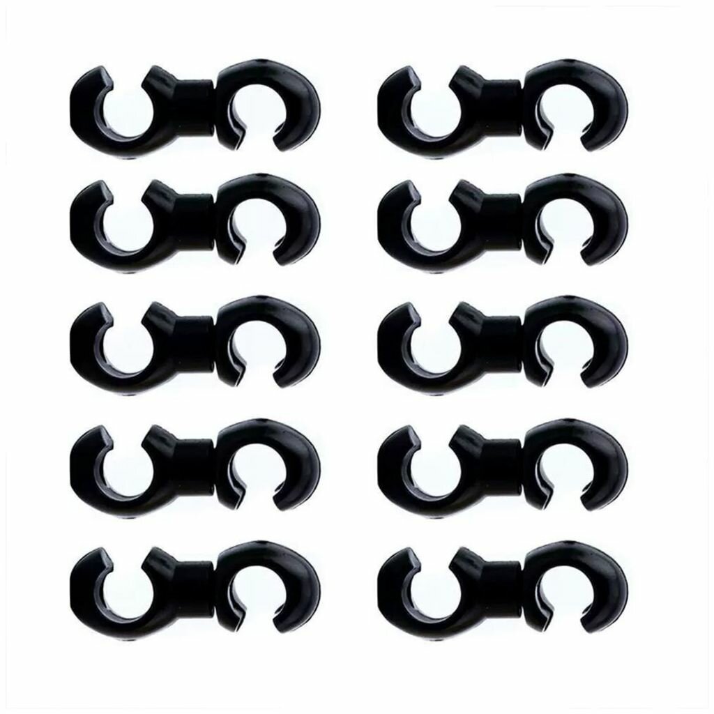 Велосипедные инструменты, Зажимы для проводов велосипеда - черные, 1 комплект из 10 штук