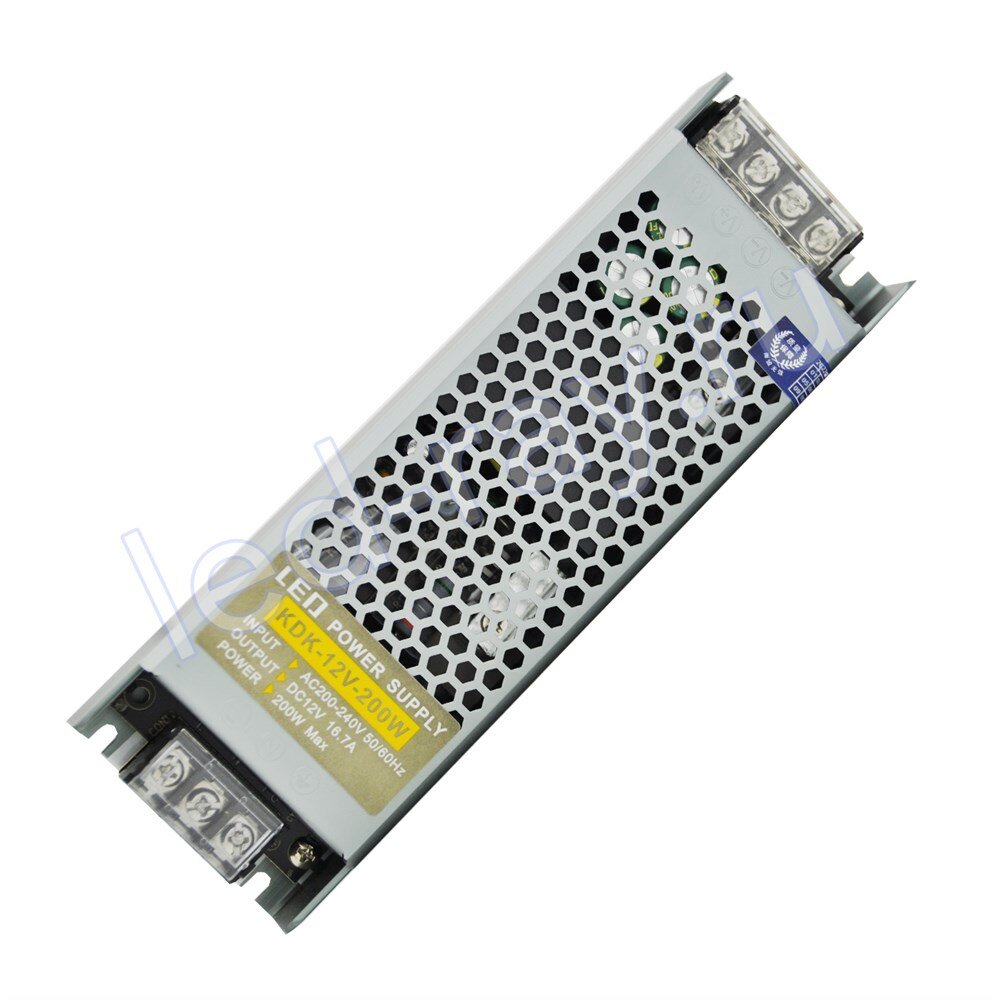 Блок питания ультра-Slim, 220 В, 12 В, постоянного тока, 200 Вт