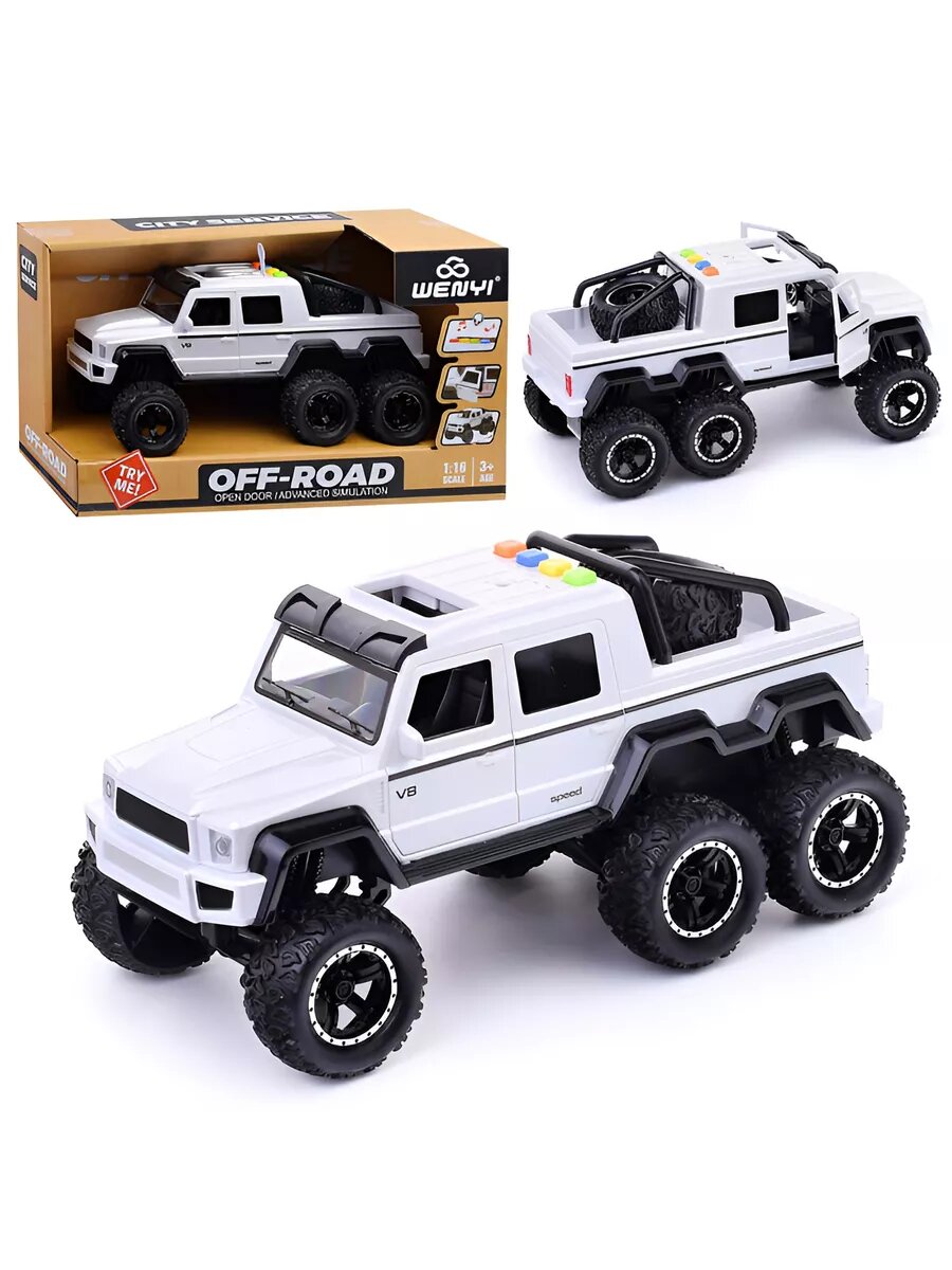 Машинка детская Джип вездеход 1:16 свет и звук 25 см