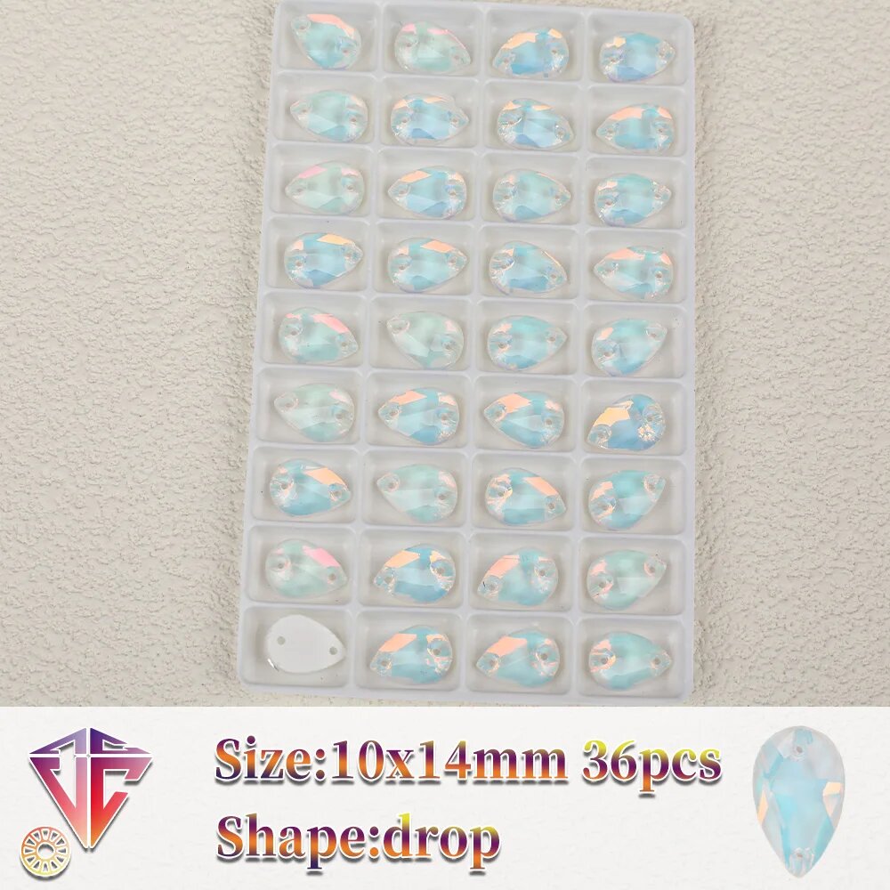 Стразы VC Mocha опал флуоресцентные капли для шитья