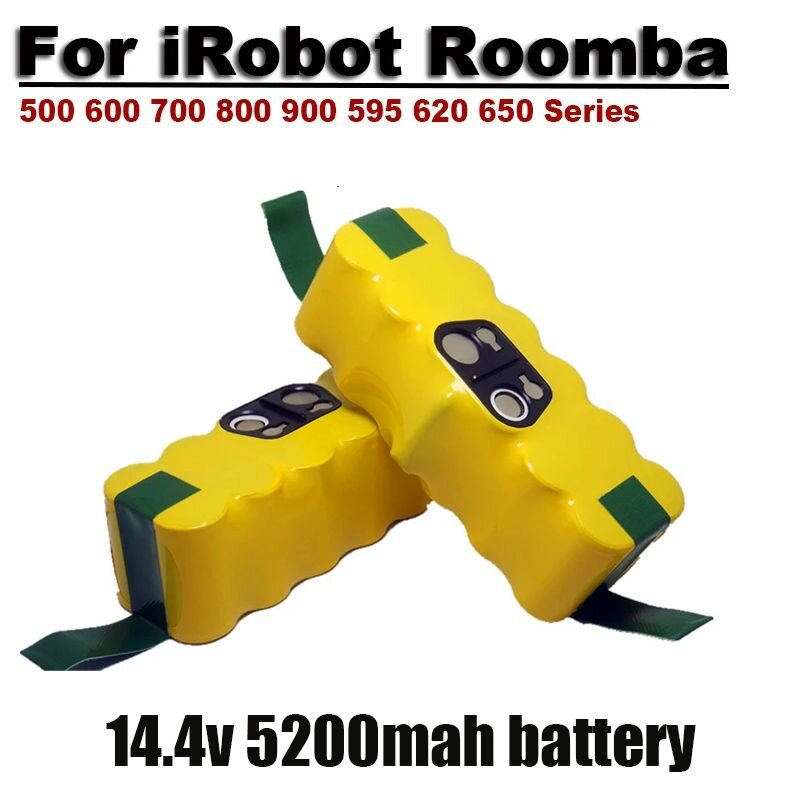 1шт Применяется к iRobot Roomba Аккумулятор для робота-пылесоса 500,600,700 14.4V, /5200mAh