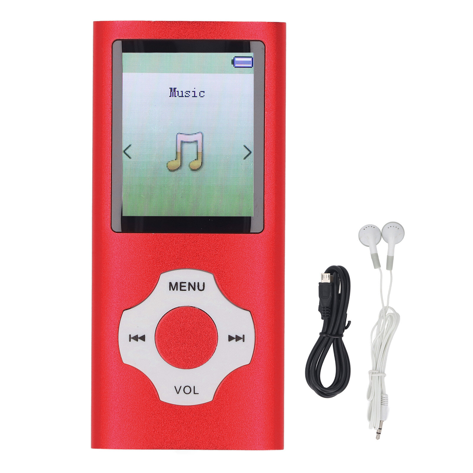 MP3 MP4 Player HiFi Sound 1.8in Color Screen 128GB Expandable Portable Video Music Player with Electronic Book Voice Record
