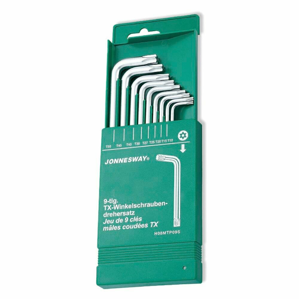 Ключи имбусовые TORX Т10-Т50 набор 9 шт Jonnesway