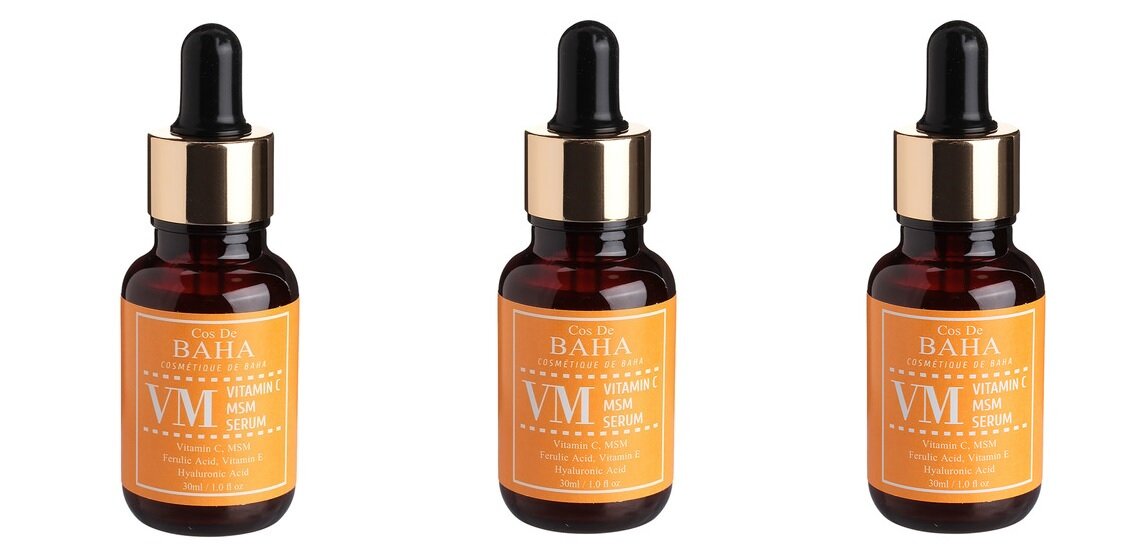 Сыворотка Cos de bana для лица WV Vitamin C MSM Serum (VM), осветляющая с витамином С, 30 мл, 3 шт