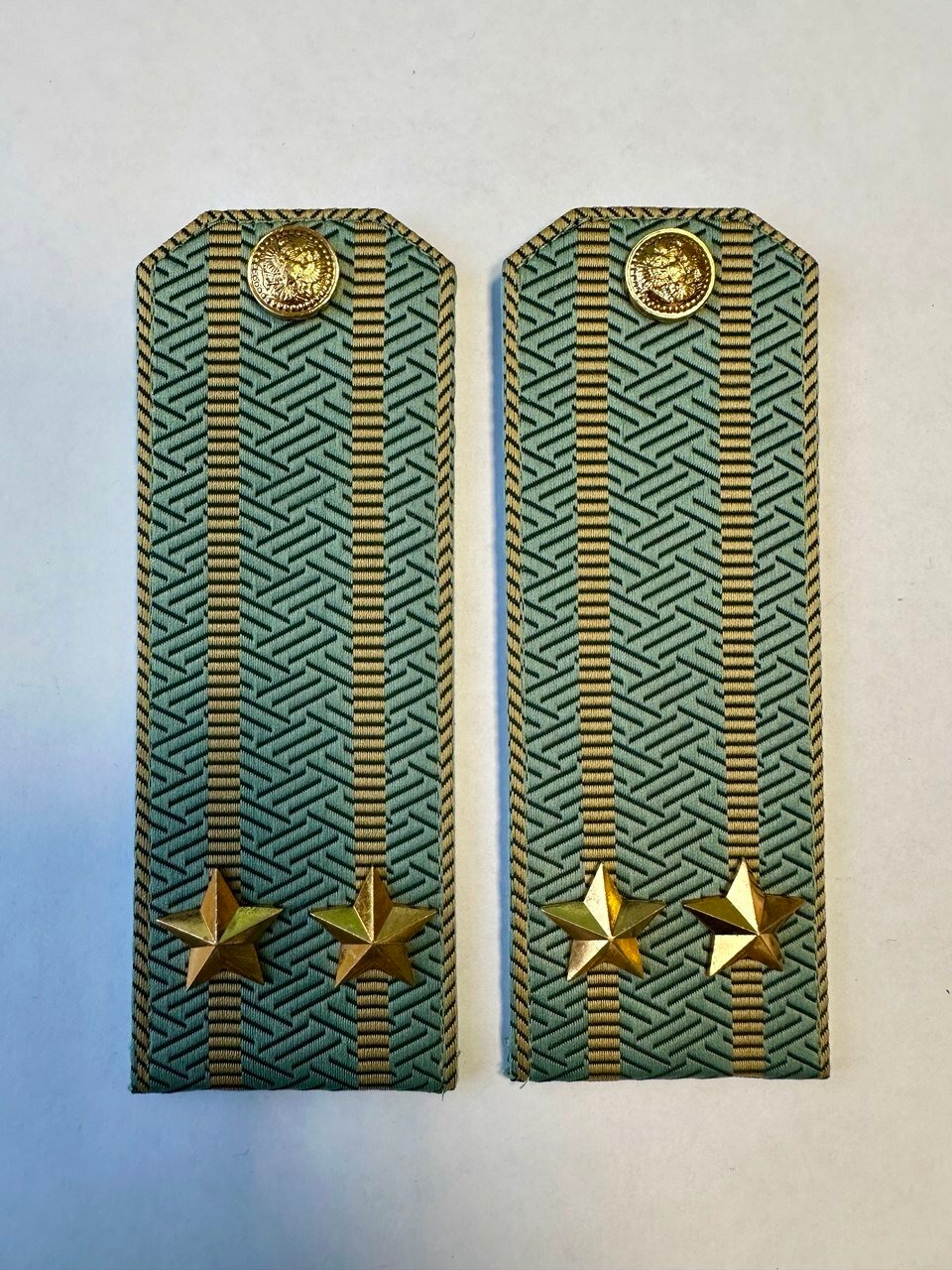 Погоны Таможенной службы на рубашку картон звание Подполковник цвет олива