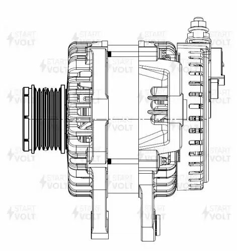 Генератор 140A Chery Tiggo 8 Pro 18>/Exceed TXL 16>/VX 1.6T/2.0T 16>