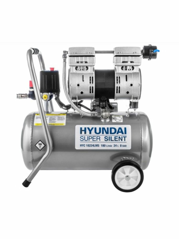 Компрессор поршневой безмасляный Hyundai НYC 18224LMS