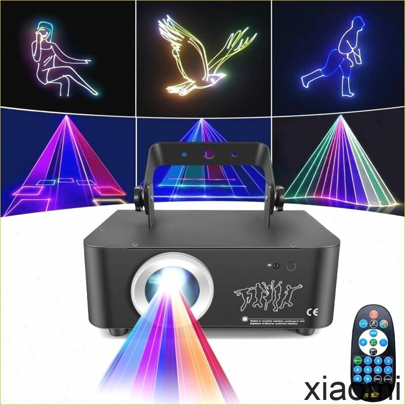 3D полноцветный анимированный лазерный проекционный свет, крытая тарзанка, флэш-линия, лазер, анимация