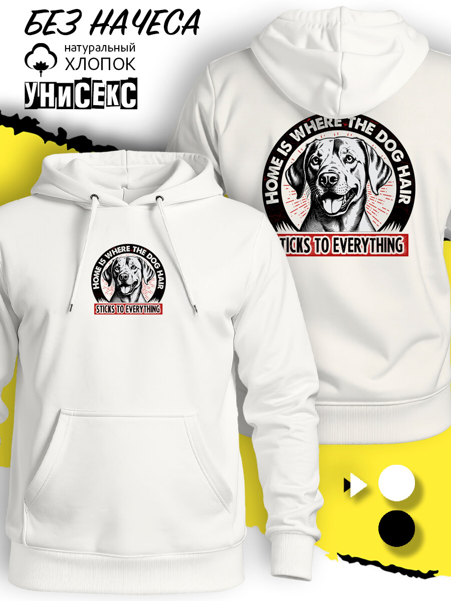 Худи Толстовка свитшот золотистый ретривер sticks to everything