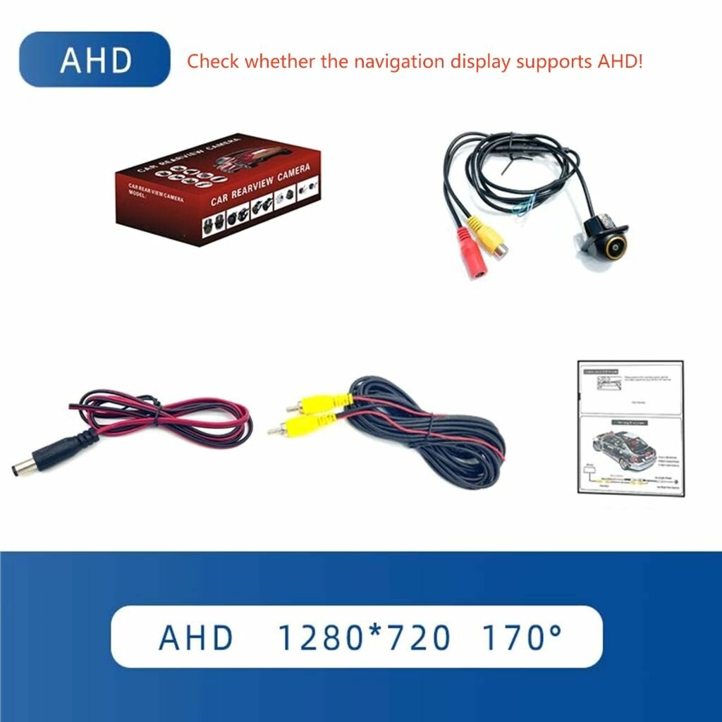 Резервная камера ночного автомобиля заднего вида, угол обзора 170 , водонепроницаемая для грузовиков