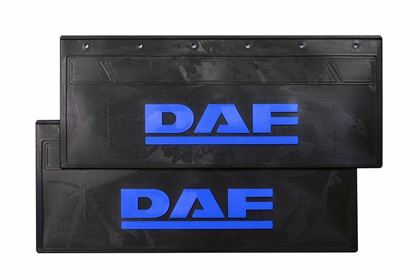 Брызговики задние на грузовик DAF (LUX) 670*270 с синей надписью
