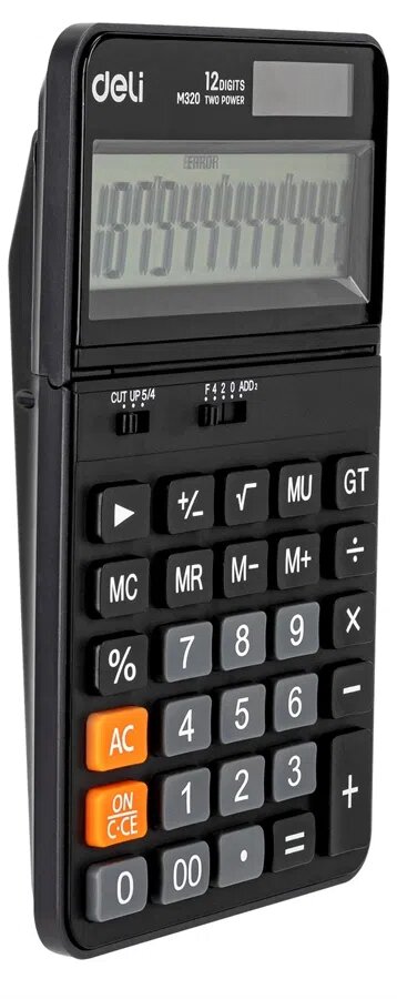 Калькулятор настольный Deli EM320 черный 12-разр