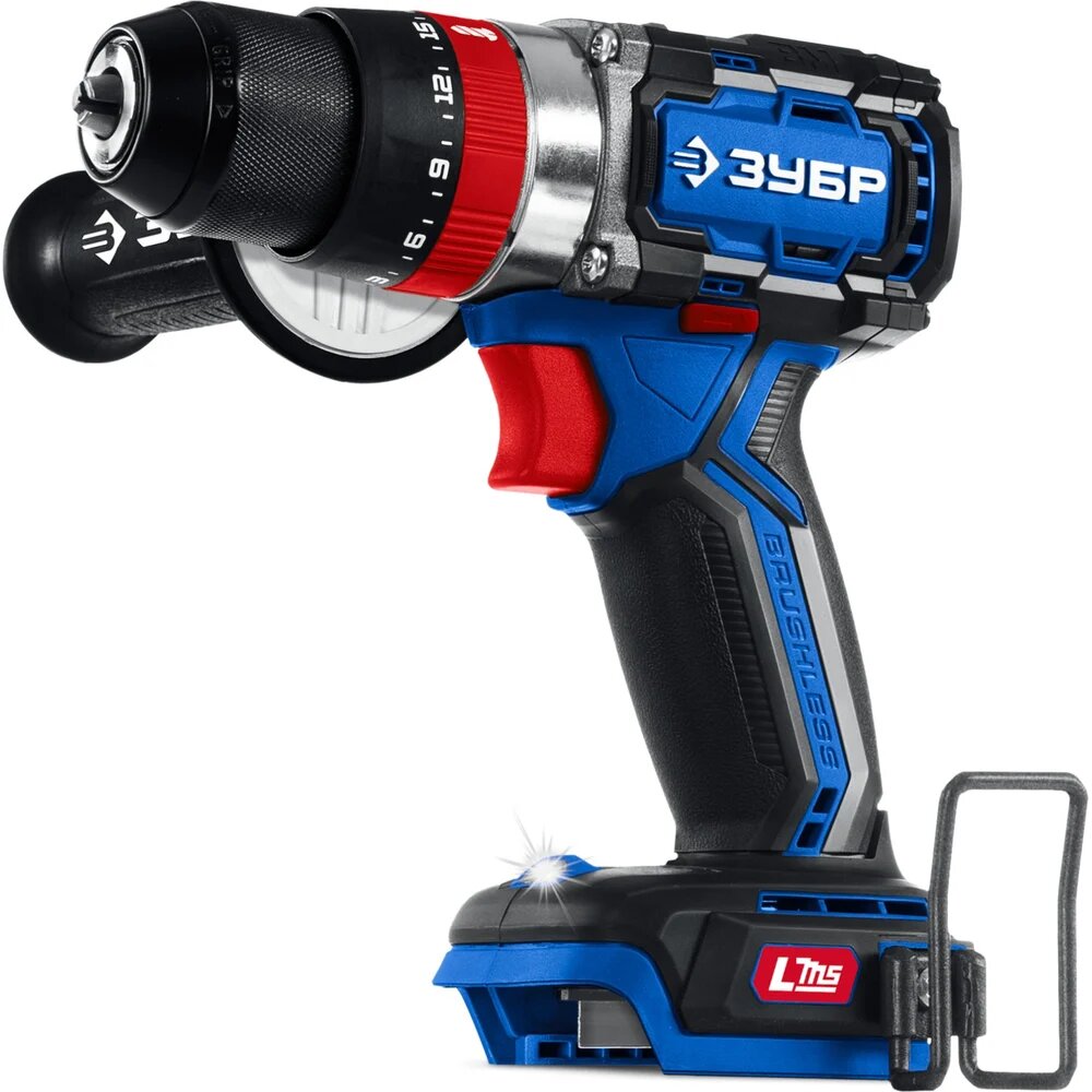 Бесщеточная ударная дрель-шуруповерт ЗУБР Профессионал 20 В, 70 Н·м, без АКБ (LMS), DBS-70, 20 В