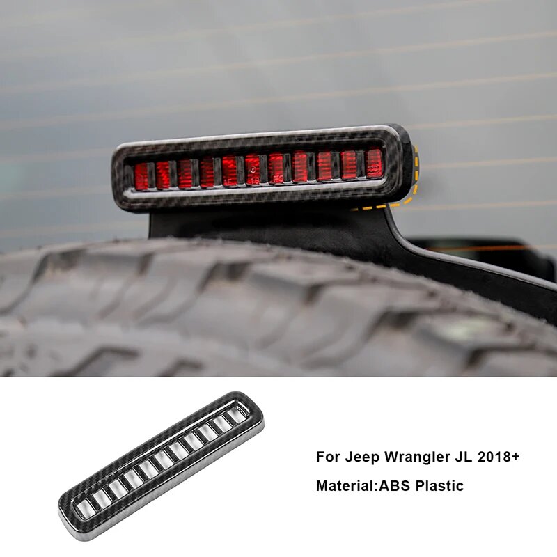 BAWA ABS автомобильное украшение интерьера и защитный чехол Комплект для Jeep Wrangler JL 2018 2019 2020 2021 2022 2023 2024 аксессуары High brake light